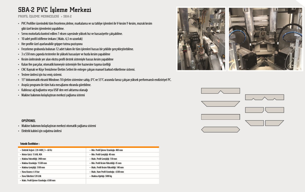 SBA 2 | Profil İşleme Makinaları I 1926’dan beri